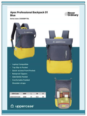 UPPERCASE APEX PROFESSIONAL BACKPACK | Cinnamonn