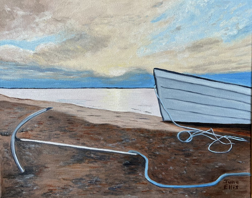 Dory on the Shore | June Ellis Artist