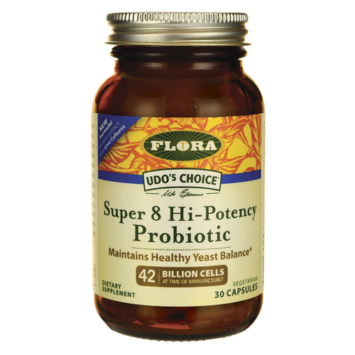 Super 8 High-Potency Probiotic 30 Cap by Flora | Everything Natural