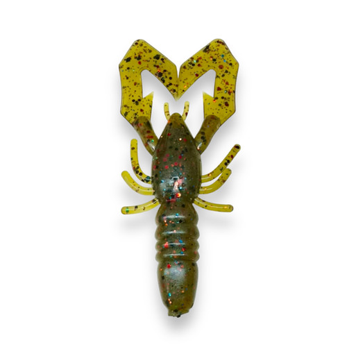 3.5" Coffin Cutter-Pumpkin Dust Craw | Swampro LuresSwampro Lures
