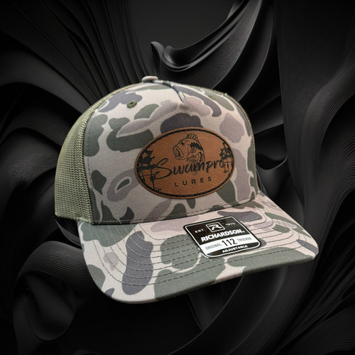 Duck Camo Leather Camo Swampro Patch Hat | Swampro LuresRichardson