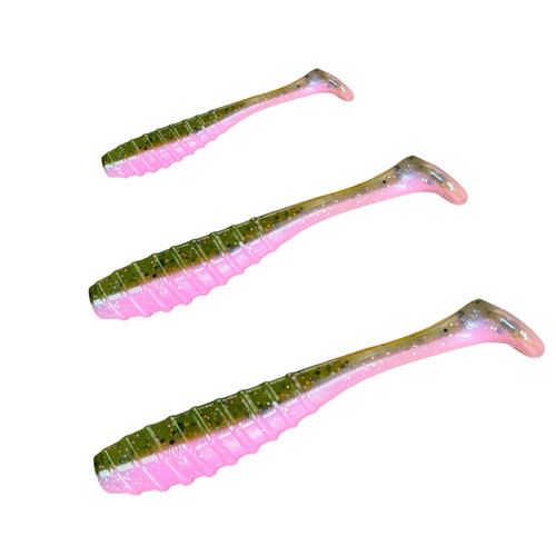 Bones (Freshwater)- Baby Fat - Soft Plastics Fishing Lure - Swim Bai ...