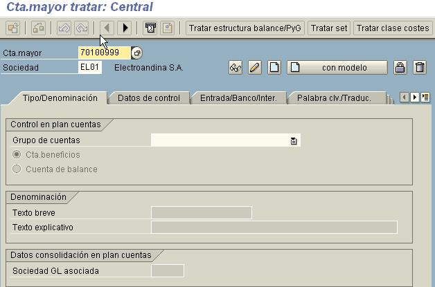 FI Creación de cuentas de mayor SAP (FS00) | CURSOS SAP EN SANTIAGO ...