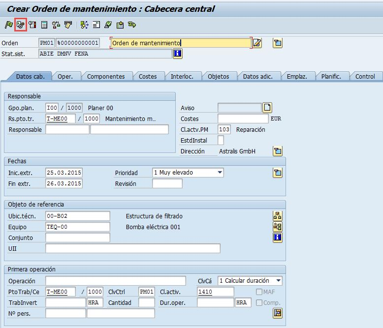 Pm Cómo Crear Una Orden De Mantenimiento En Sap