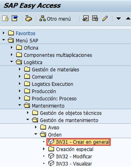 Pm Cómo Crear Una Orden De Mantenimiento En Sap