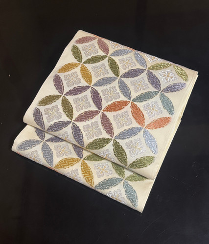 袋帯 唐織七宝花菱 | Chitawa