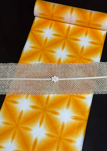 浴衣 雪花絞り 芥子色 | Chitawa