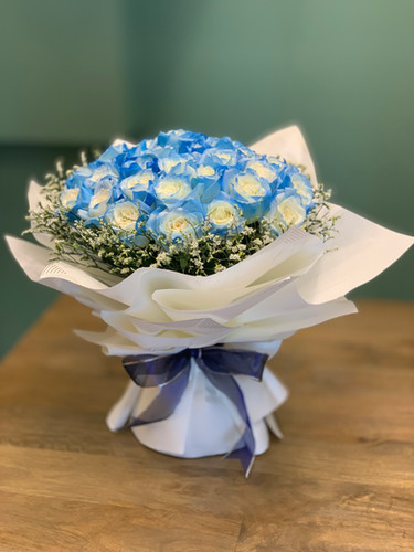 Enchanted Blue Rose Bouquet | Arcade Florist