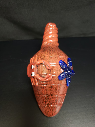 Seashell Pipe with 🦀 | Kiss Glass