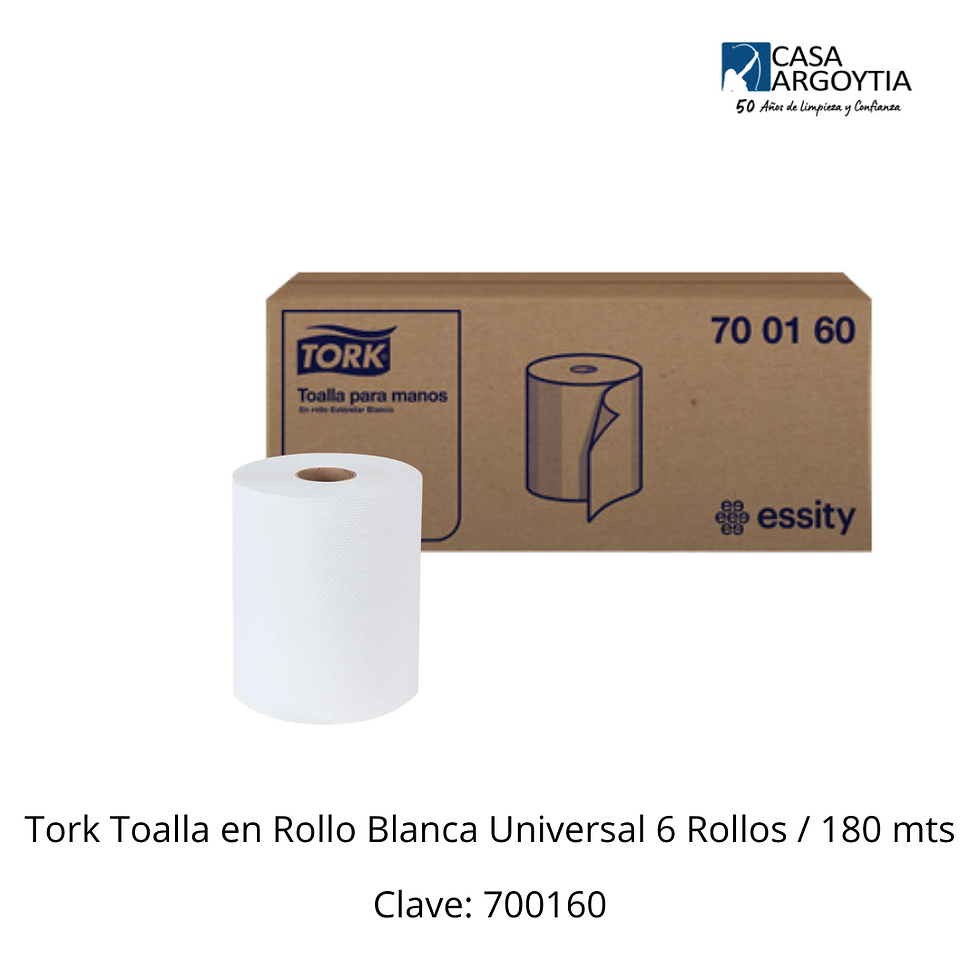 Caja de toalla en rollo marca Tork linea universal con 6/180 m | Casa ...