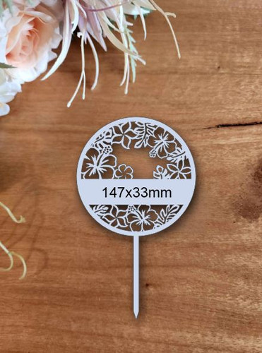 Tropical Flower Cake Topper | ACB