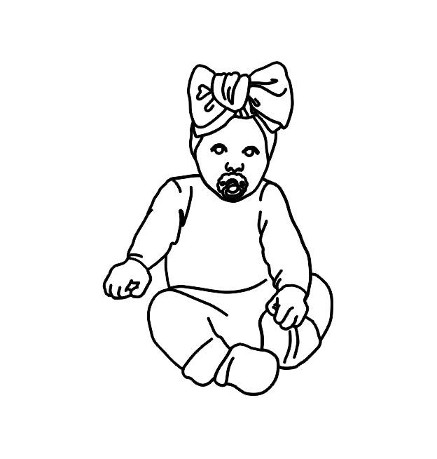 Baby Line Art 8 | ACB