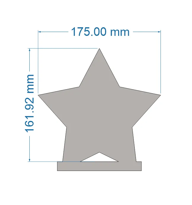 STAR LED ACRYLIC BLANK | ACB