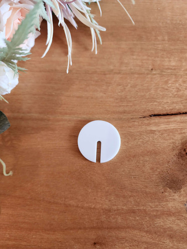 Circle Acrylic Glass Topper Disc | ACB