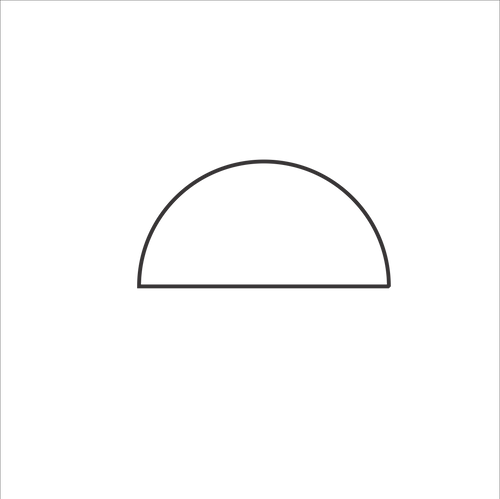 Half Round Acrylic Blank | ACB