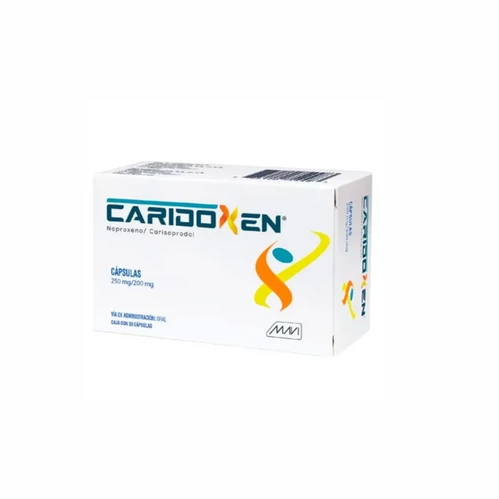 Caridoxen (Naproxeno/Carisoprodol) 250 mg/200 mg Caja con 30 Caps ...