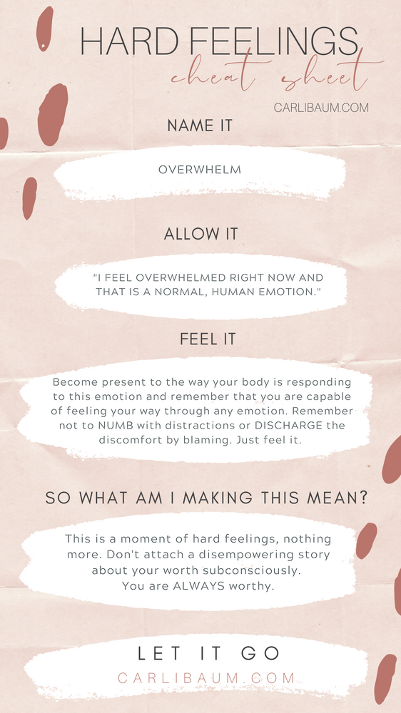 HOW TO FEEL HARD FEELINGS