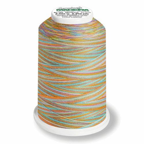 Madeira Varigated Aerolock Overlocker Thread Spool Cone 1200m | The ...