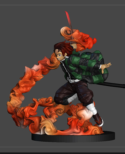 TANJIRO KIMETSU NO YAIBA ANIME CHARACTER 3D PRINT STL FILE | FIGUREMASTER