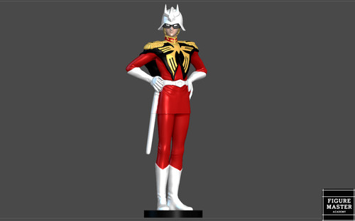 CHAR AZNABLE ZAKU ZEON GUNDAM PILOT GUNPLA ANIME 3D PRINT | FIGUREMASTER