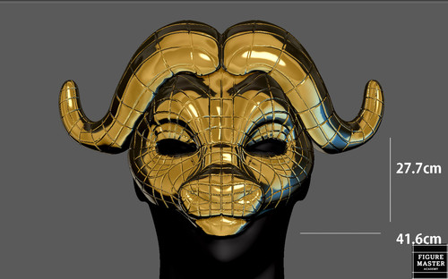 SQUID GAME BUFFALO VIP MASK LIFE SIZE COSPLAY PROPS REPLICA NETFLIX 3D ...