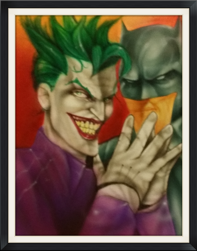 Batman & Joker Airbrushed-Artist Sean S | Prisonarte
