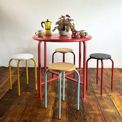 Poppy Stool / Side Table | Woodmancote Retro