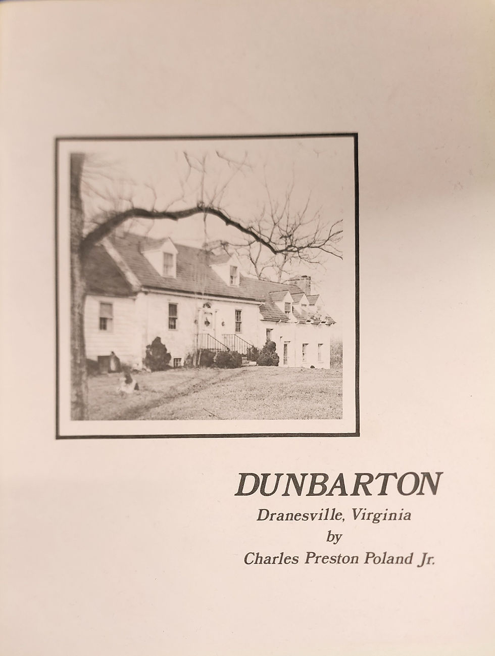 Dunbarton: Dranesville, Virginia | Franconia History