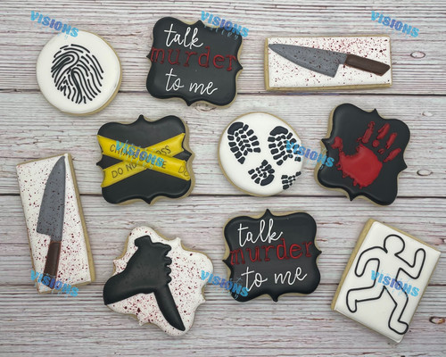 True Crime Cookies | Sweet Visions Bakery