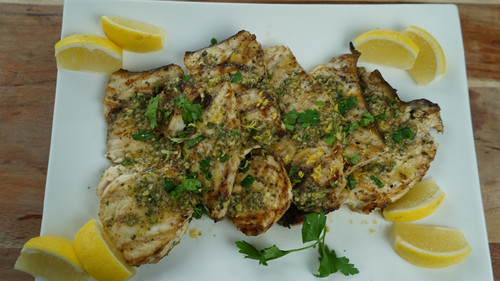 Pesce Spada alla Griglia con Salsa Salmoriglio | Marissa Cooks