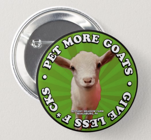 Goat Buttons, Keychains & Magnets | Nittany Meadow Farm