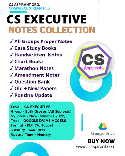 Cs Executive Notes Collection Both Groups 2026 New Syllabus Cs Aspirant