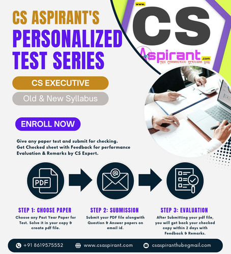 Cs Executive Personalized Test Series Old New Syllabus Cs Aspirant
