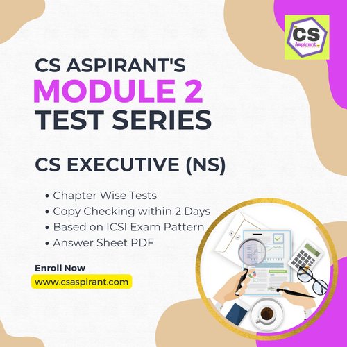 Module 2 Chapter Wise Test Series - CS Executive (New Syllabus) | CS ...