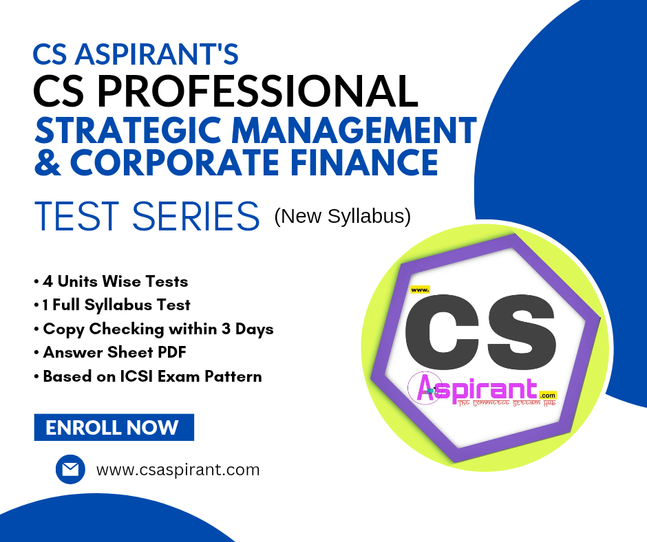 CS PROFESSIONAL TEST SERIES | CS Aspirant