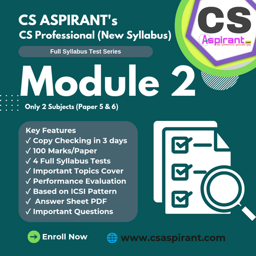 Group 2 Full Syllabus Test Series | CS PROFESSIONAL NEW SYLLABUS | CS ...