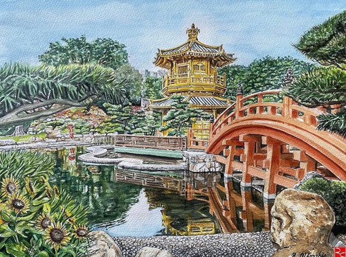Richard Crosbie - "Peacful Garden" | HKARTS