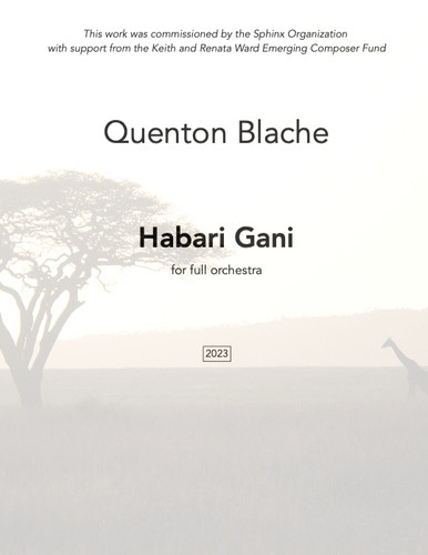 "Habari Gani" for full orchestra (2023) | QXB