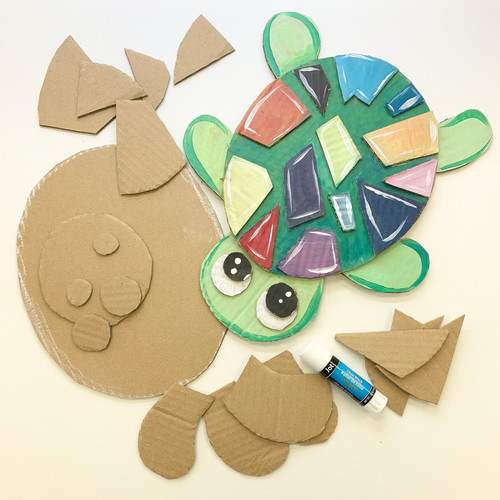 Cardboard Turtle | Colour and Whim