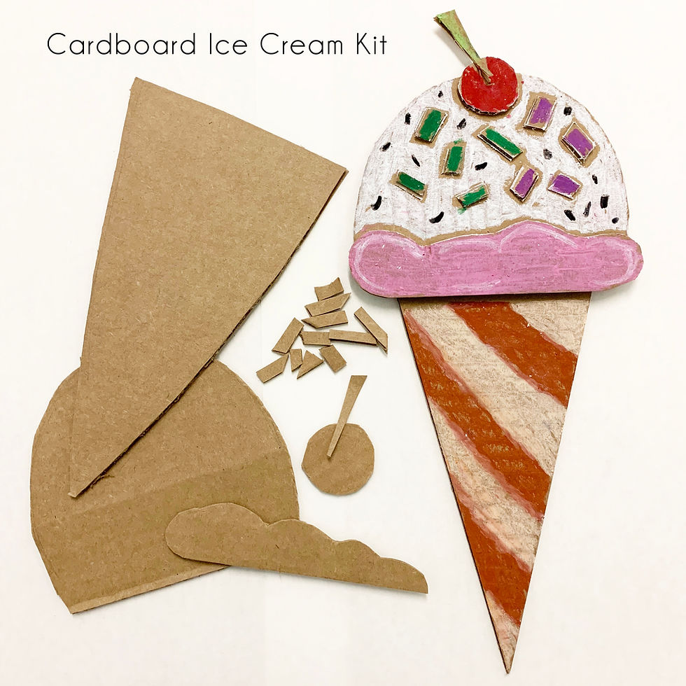 Cardboard Ice Cream Kit | Colour and Whim