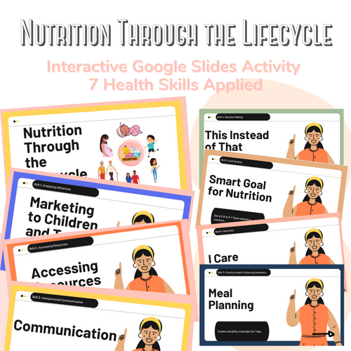 Nutrition Through the Lifecycle 7 Skills Applied | NYM Health Teacher
