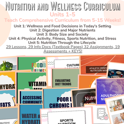 Nutrition and Wellness Curriculum - 5 Units | NYM Health Teacher