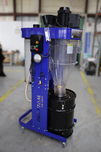 220v Dust Collector w/ 26 Gallon Collection Barrel - Bucket Full Alarm ...