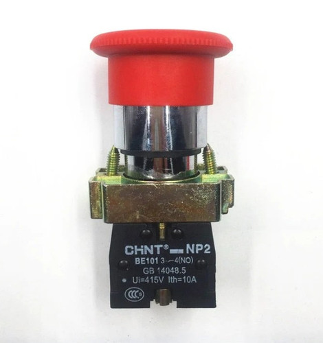 (2) Emergency Stop Twist Push Buttons Chint NP2-BE101.3 Normally Open ...
