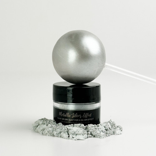 Metallic Silver Effect: Edible Highlighter | ShineDessertGlitter