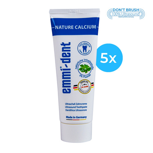 emmi®-dent Ultrasonic Toothpaste 5x "Nature Calcium" - For Humans ...