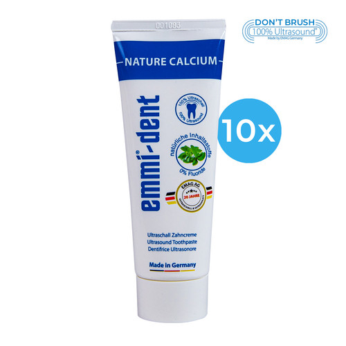 emmi®-dent Ultrasonic Toothpaste 10x "Nature Calcium" - For Humans ...
