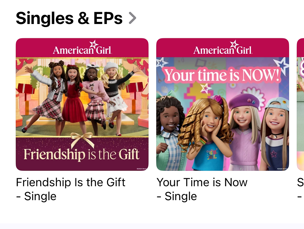 New American Girl Songs Available to Stream
