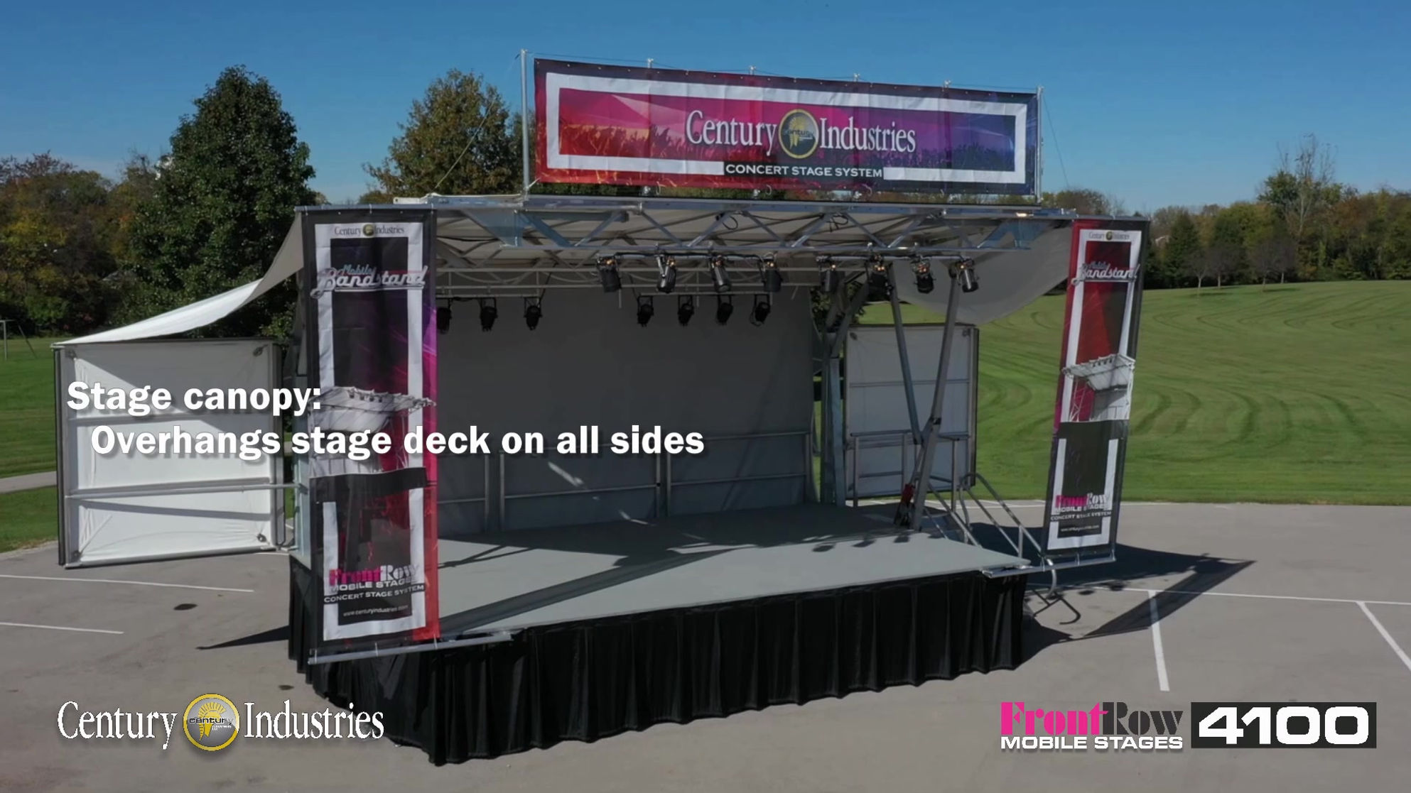 Century | FrontRow 4100 Mobile Bandstand Stages