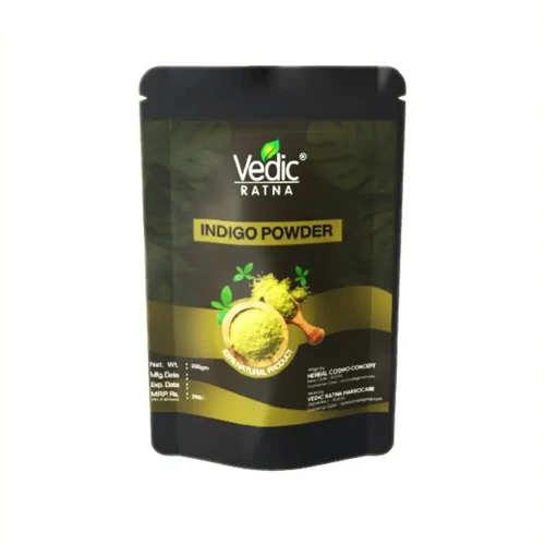 Vedic Ratna Herbal Indigo Powder for Natural Black Hair Color – 200gm ...
